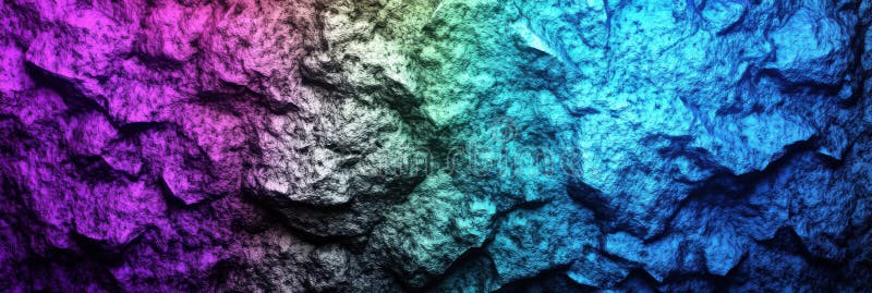 Vibrant Rainbow Rock Texture Digital Background Abstract Colorful Stone Wall Design Pattern ...