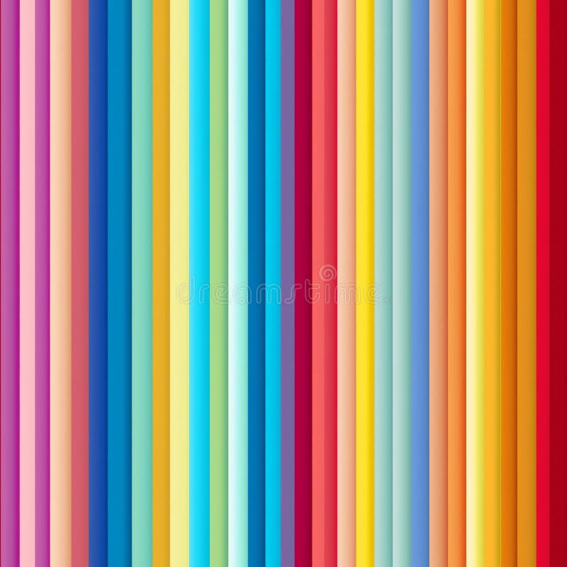 Vibrant Rainbow Striped Seamless Pattern with Playful and Visually ...