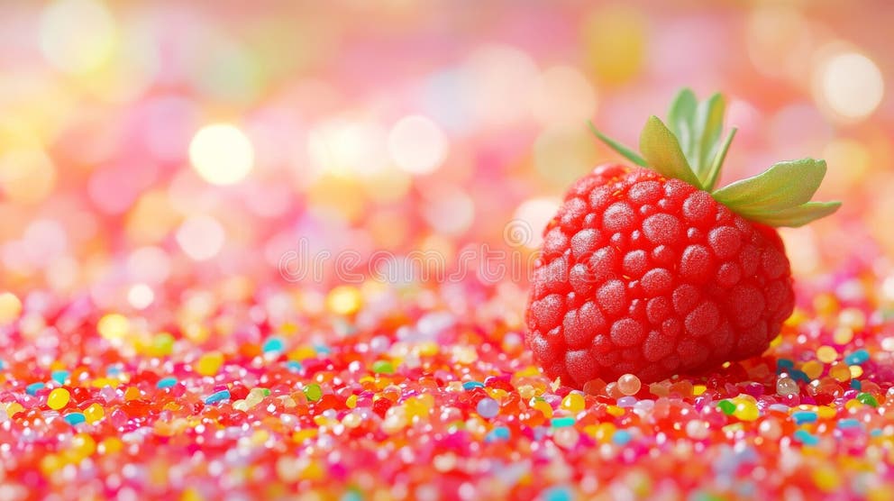 Vibrant Raspberry Image Displaying Colorful Bubbly Texture Stock Image ...