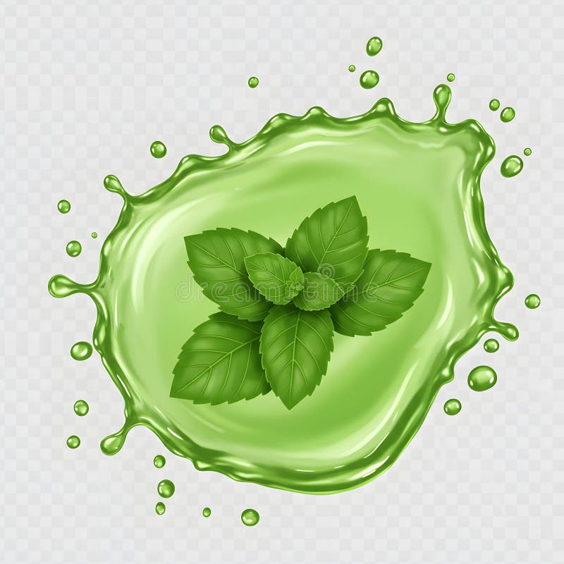 Realistic Illustration Fresh Mint Leaves Stock Illustrations – 1,977 ...