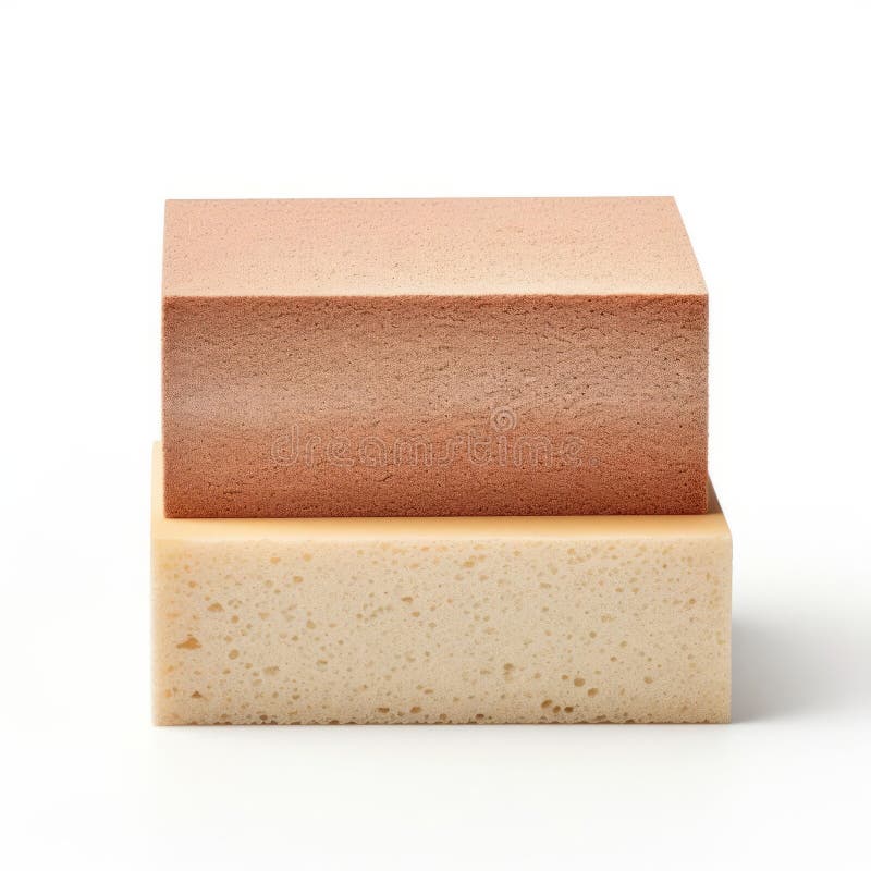 Vibrant Rectangular Blocks with Natural Textures on White Stock ...