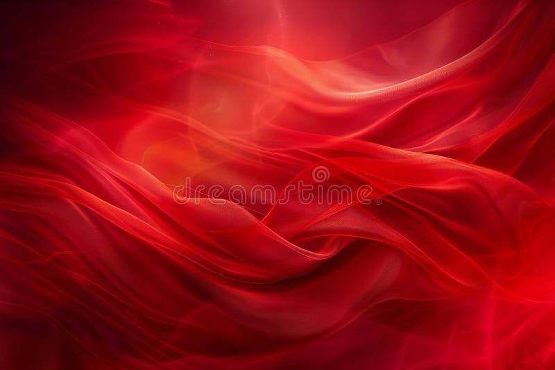 Vibrant Red Abstract Design Contrasts with Dark Background, Creating a ...