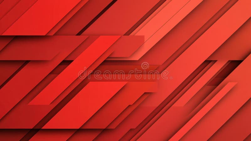 A Vibrant Red Abstract Geometric Background Features Sharp Diagonal ...