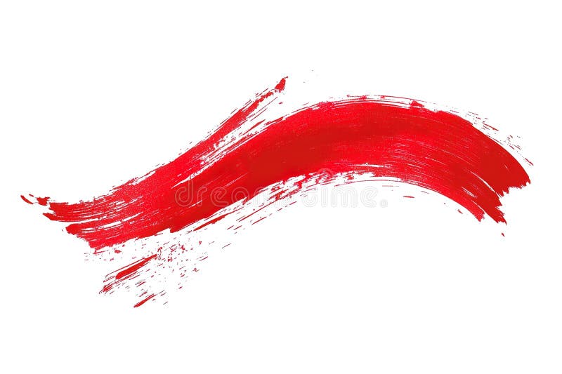 Bold Red Arrow: Dynamic Brush Stroke Direction Indicator, Perfect for ...