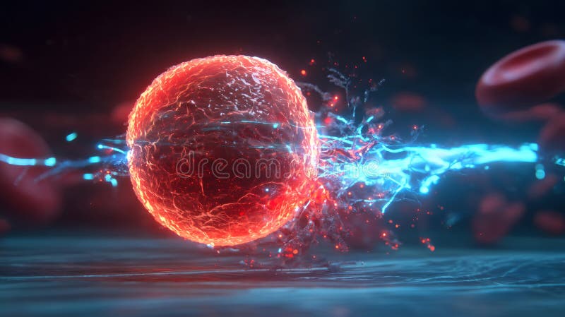 Electrified Red Blood Cell Absorbing High-voltage Blue Energy ...