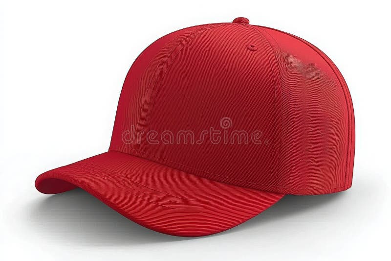 Bright Red Baseball Cap Displayed on a Clean Surface Showcasing Its ...