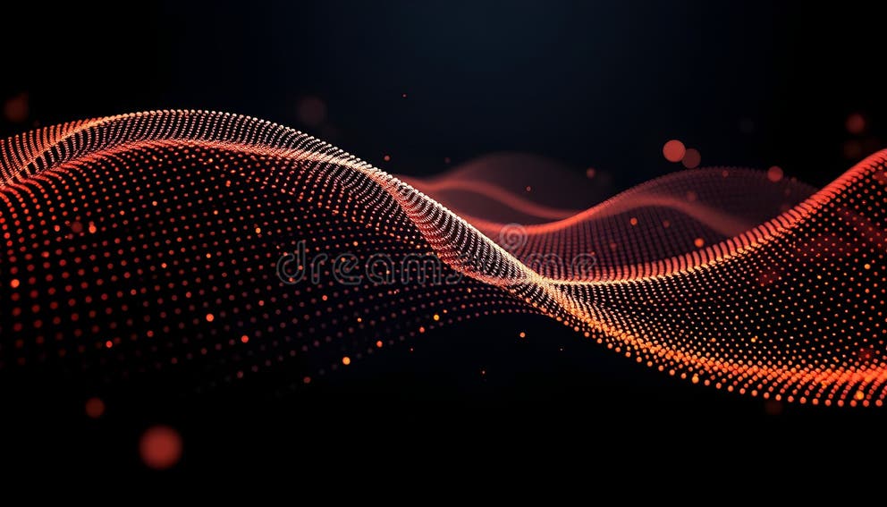 Vibrant Red and Black Wave Pattern Creating a Dynamic Visual Effect in ...