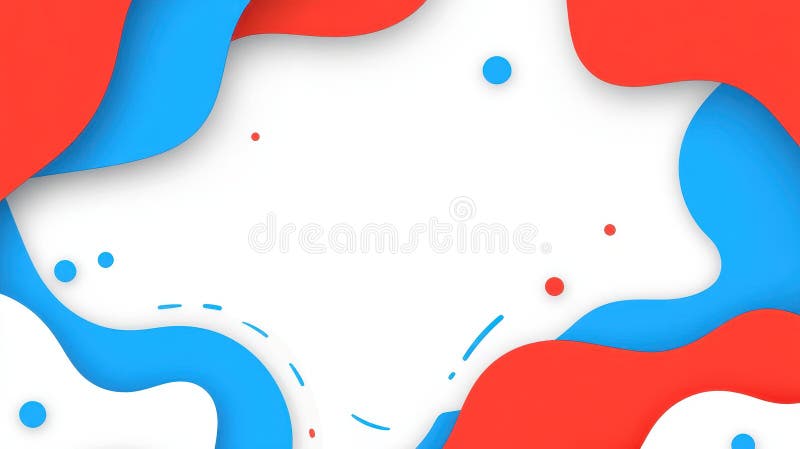 A Vibrant Red and Blue Abstract Design, Blending Textures on a Clean ...