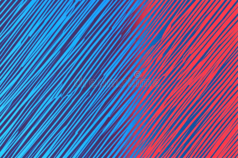A Vibrant Red and Blue Design with Diagonal Lines on a Rectangular ...