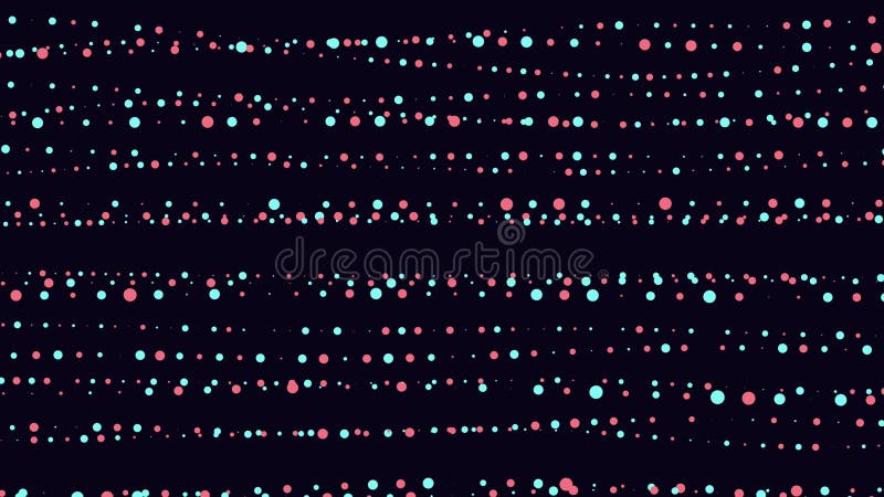 Vibrant Red and Blue Dot Zigzag Pattern on Black Background Stock ...