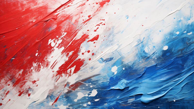 Vibrant Red and Blue Paint Splatter on Textured Wall Stock Illustration ...