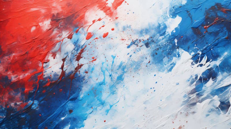Vibrant Red and Blue Paint Splatter on Textured Wall Stock Illustration ...