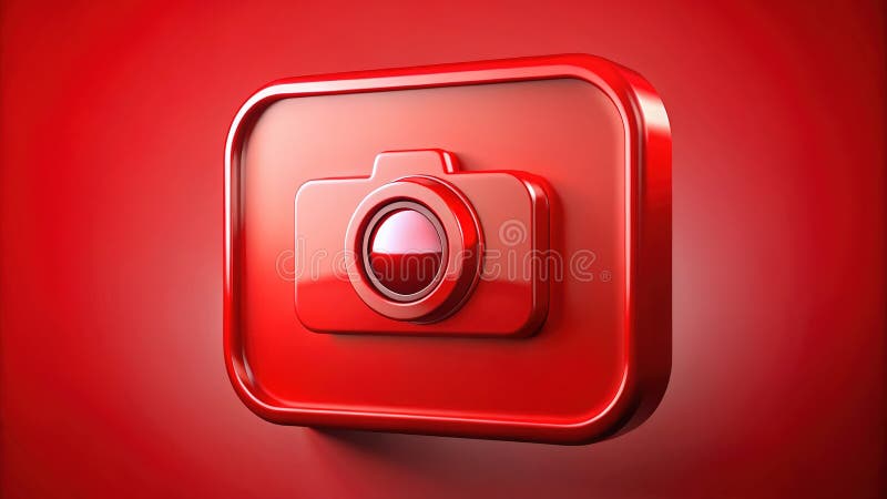 Modern Red Recording Camera Symbol a Dynamic Logo Design for Video ...