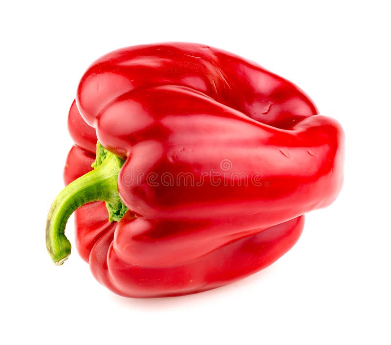 Vibrant Red Capsicum Pepper Stock Photo - Image of single, object: 48478416