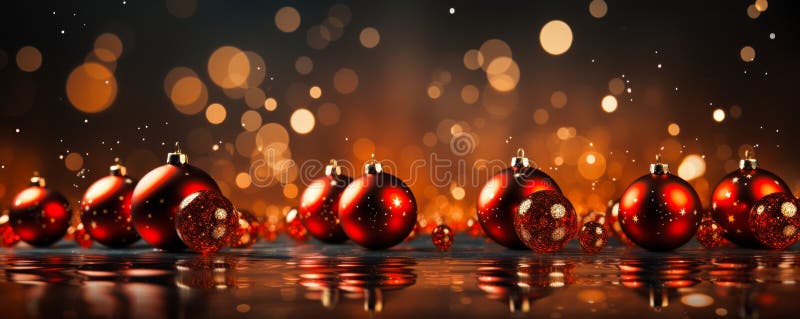 Vibrant Red Christmas Backdrop Abstract Festive Theme Stock ...
