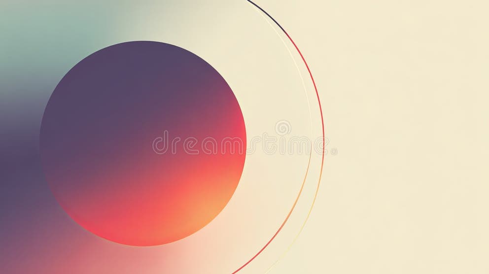 Vibrant Red Circular Design Element Stock Illustration - Illustration ...