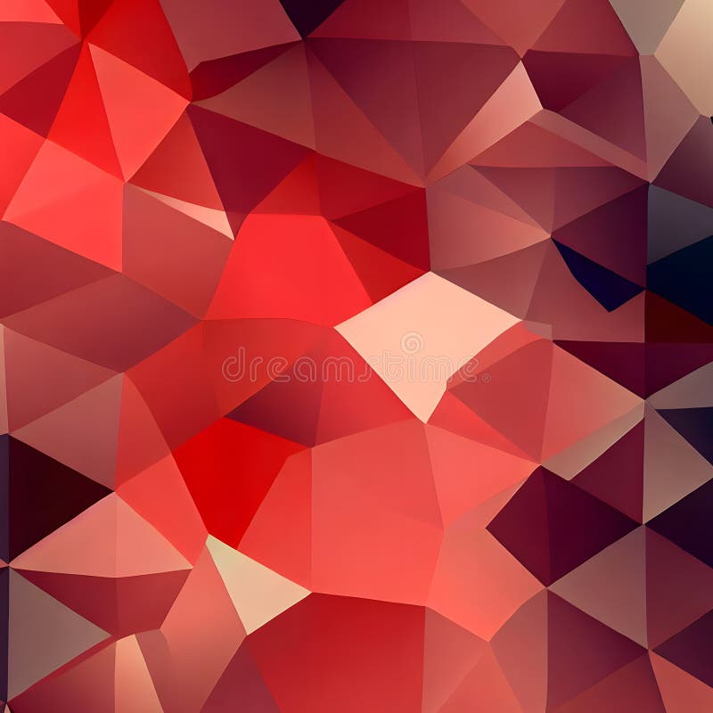 Vibrant Red Color Background with Abstract Shiny Pattern Ai Generated ...