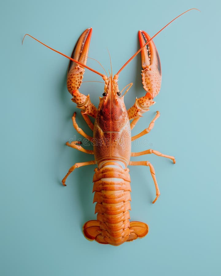 Vibrant Red Crayfish with Sharp Claws in Captivating Pose, Exuding a ...