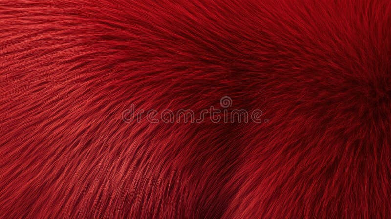 Vibrant Red Fur Texture Close-Up - Abstract Background Stock Photo ...