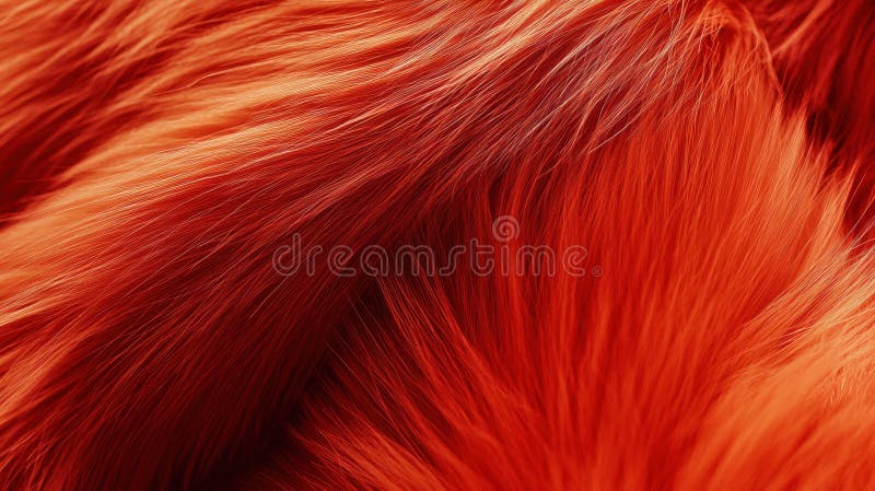Vibrant Red Fur Texture Close-Up for Background and Detail Stock Photo ...