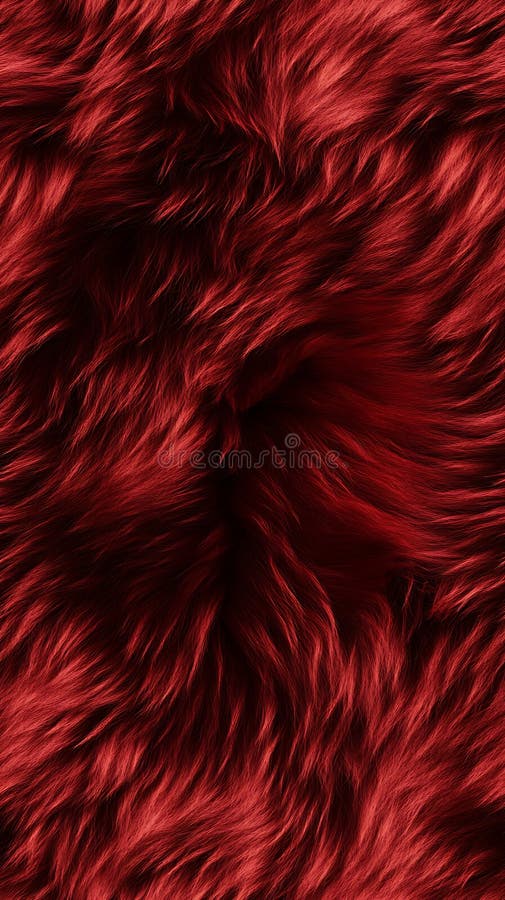 Rich Red Seamless Fur Pattern Perfect for Textile and Design ...
