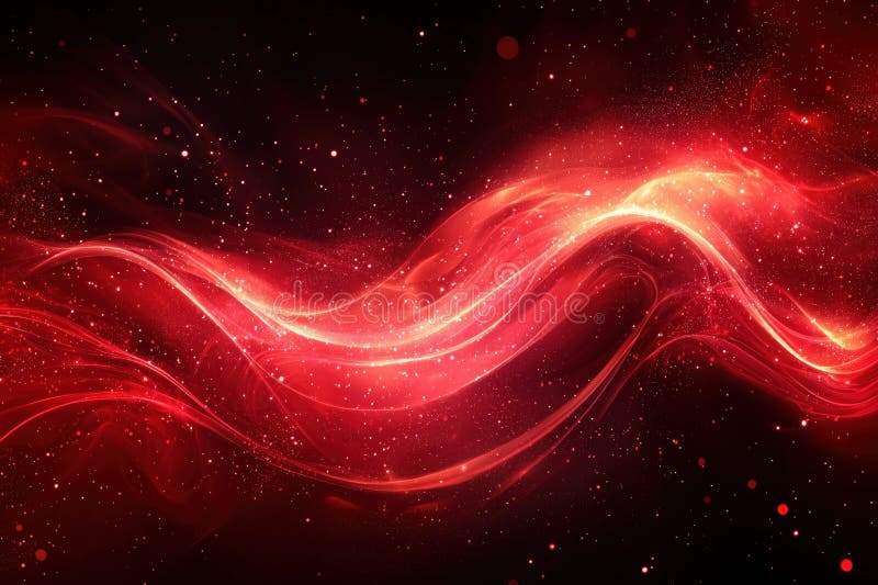 Vibrant Red Glow Background Creates Warm Energizing Atmosphere Stock ...