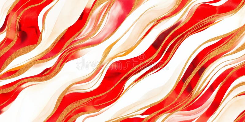 Vibrant Red and Gold Waves on White Background Stock Photo - Image of ...