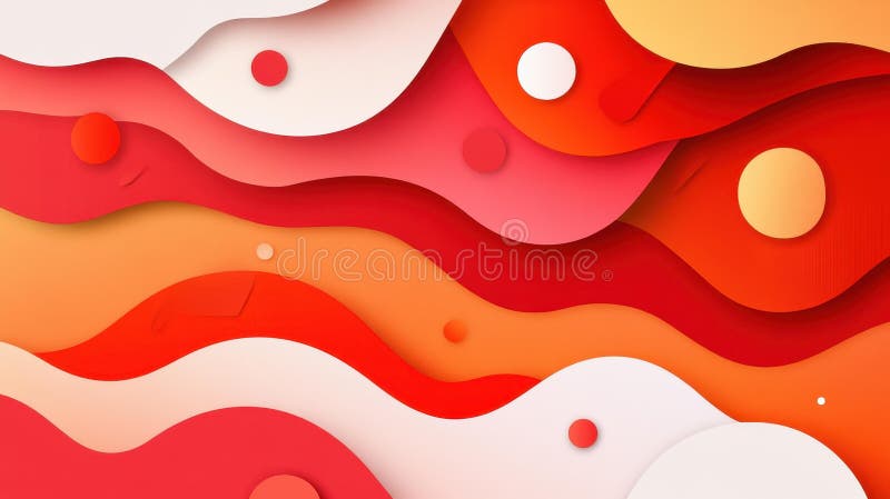 A Vibrant Red Gradient Curve Flows Smoothly, Creating a Dynamic ...