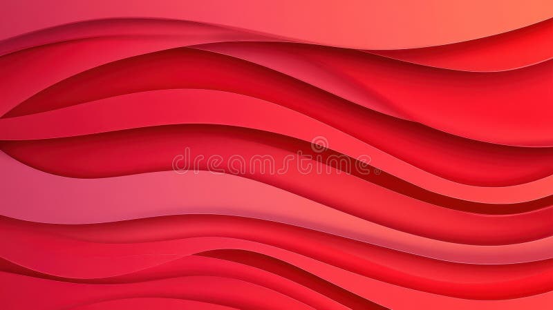 A Vibrant Red Gradient Curve Flows Smoothly, Creating a Dynamic ...