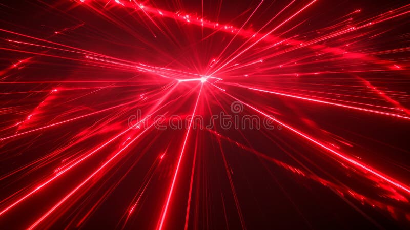 Vibrant Red Laser Explosion in Darkness Stock Image - Image of ...