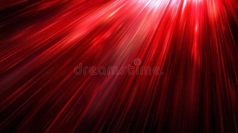 Vibrant Red Light Burst Abstract Rays on Dark Background with Orange ...
