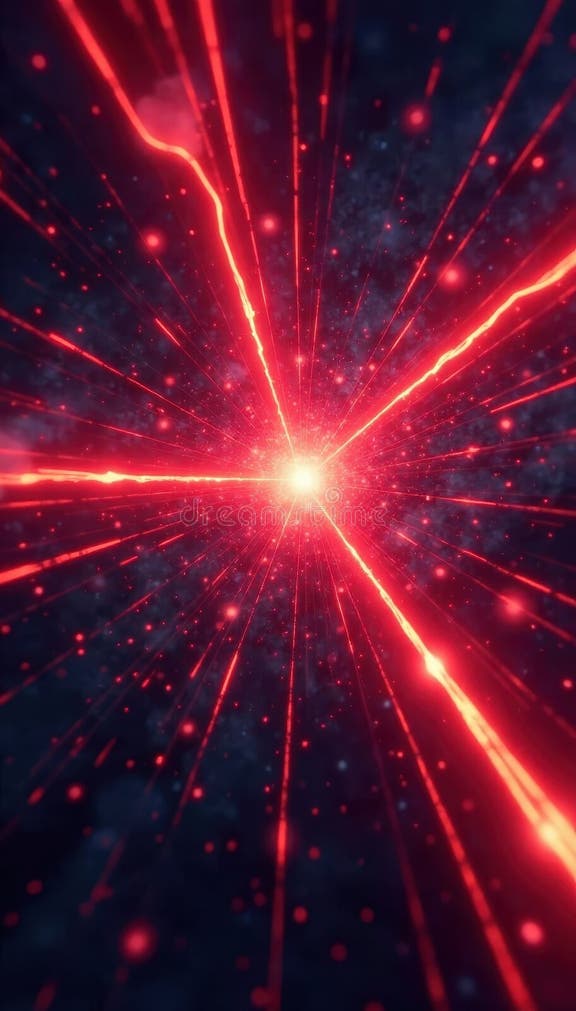 Vibrant Red Line Exploding, Forceful Shockwave , Red Power, Power ...