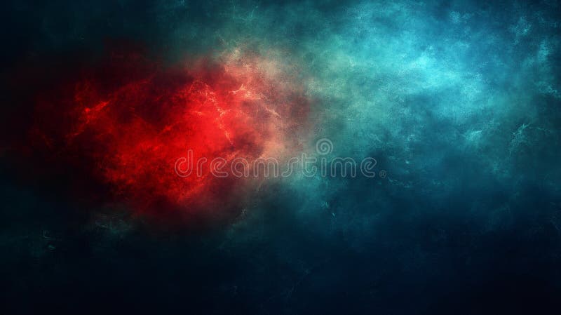 Red and Blue Colors Blend on Grunge Textured Background, Creating ...