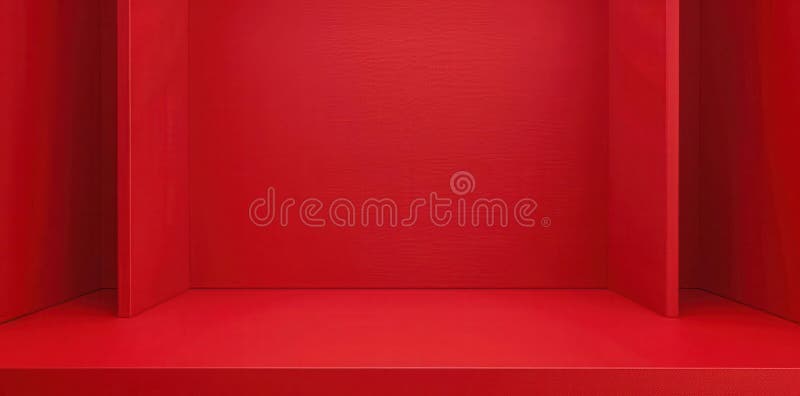 Vibrant Red Minimalistic Background. Modern and Stylish Concept Stock ...