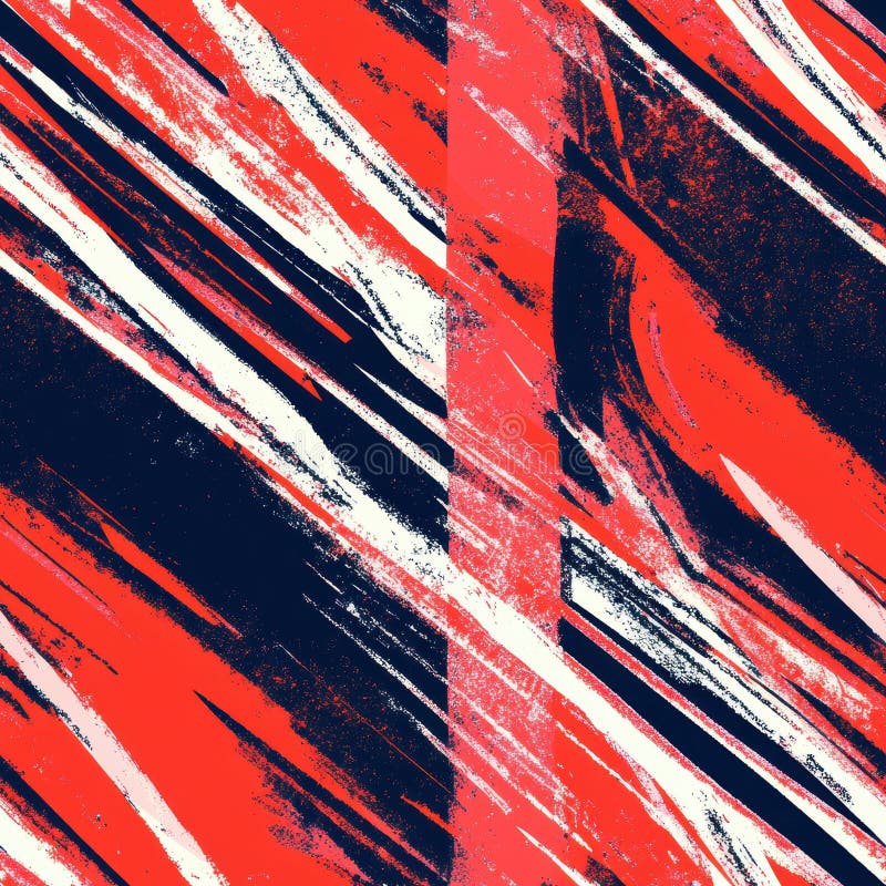 Vibrant Red and Navy Blue Abstract Brushstroke Pattern Stock Photo - Image of painted ...