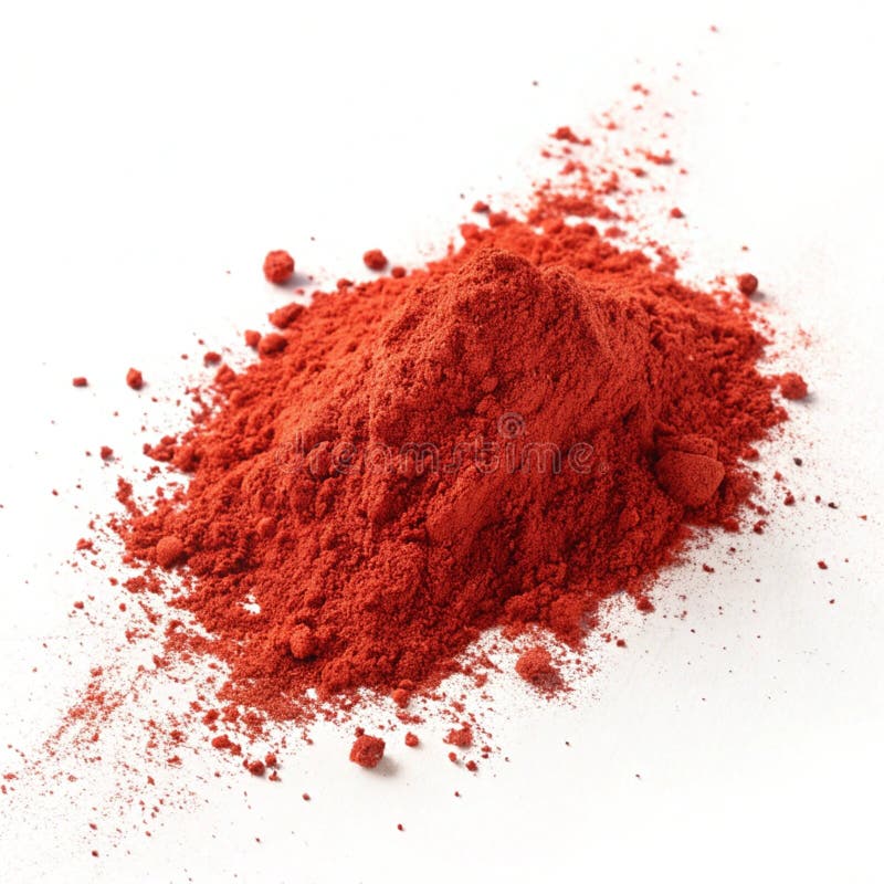 Red Powder Explosion Isolated on White Background Stock Illustration ...