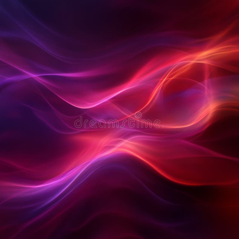 Vibrant Red and Purple Wavy Light Patterns Creating Dynamic Flow Stock ...