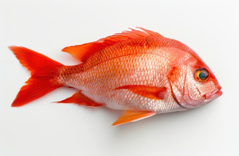 Vibrant red snapper fish stock illustration. Illustration of generative ...
