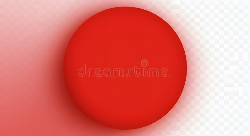 Red Orb on a Gradient Background with Transparency Stock Illustration ...