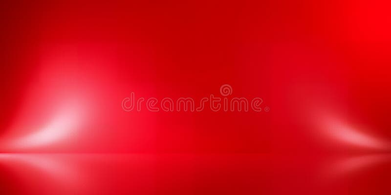 Vibrant Red Studio Background Gradient Spotlight Empty Space Red ...