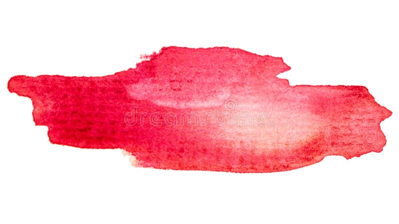 Vibrant Red Watercolor Splash on White Background Stock Photo - Image ...