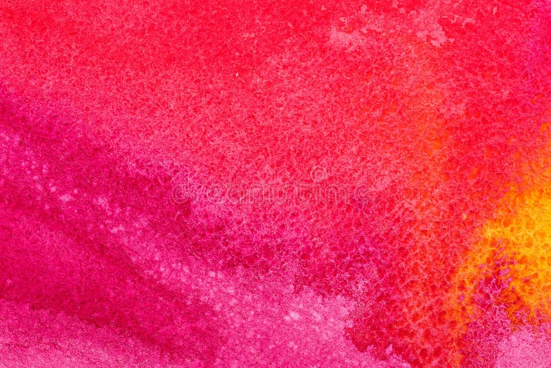 Vibrant Red Watercolor Texture on Rough Paper Texture Stock ...