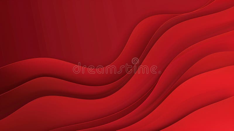 Vibrant Red Wave Background for Website and Presentation Generative AI ...