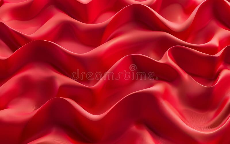 A Vibrant Red Wavy Texture with Fluid Motion, Perfect for Backgrounds ...