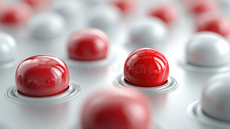 Vibrant Red and White Ball on a Surface Symbolizing Strategic Planning ...