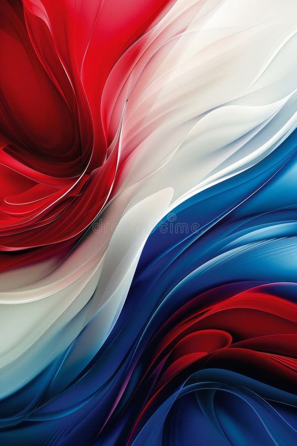 Vibrant Red, White, and Blue Design Evokes Patriotism and Visually ...