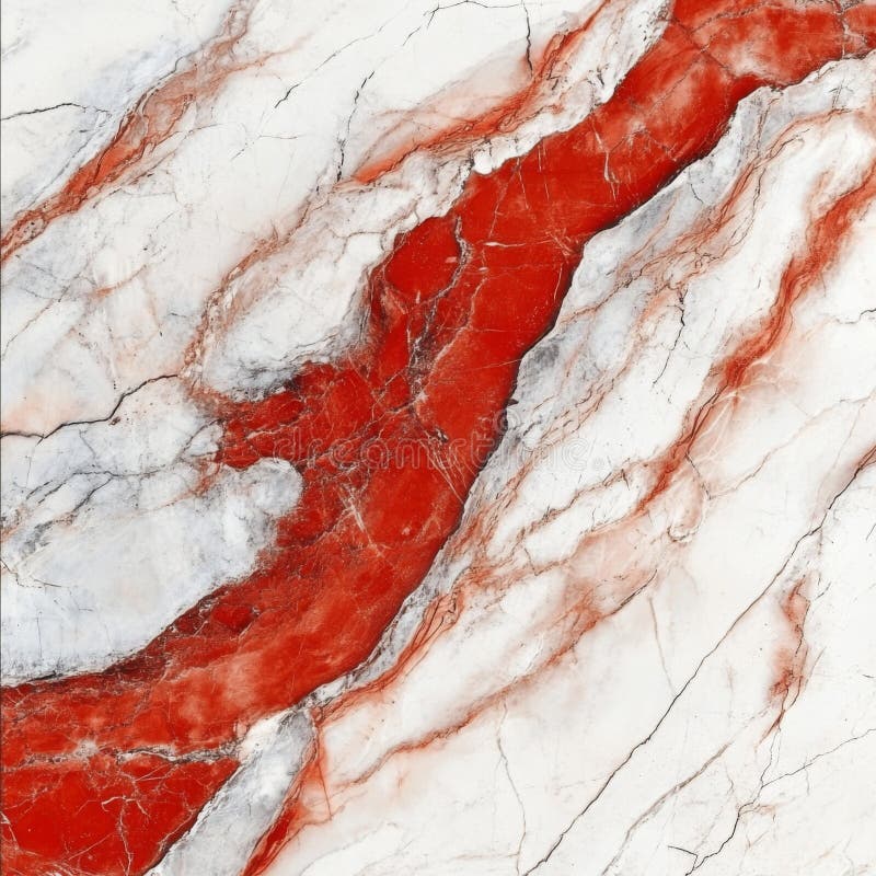 Vibrant Red White Marble Texture Natural Veining Patterns Stock Photos ...