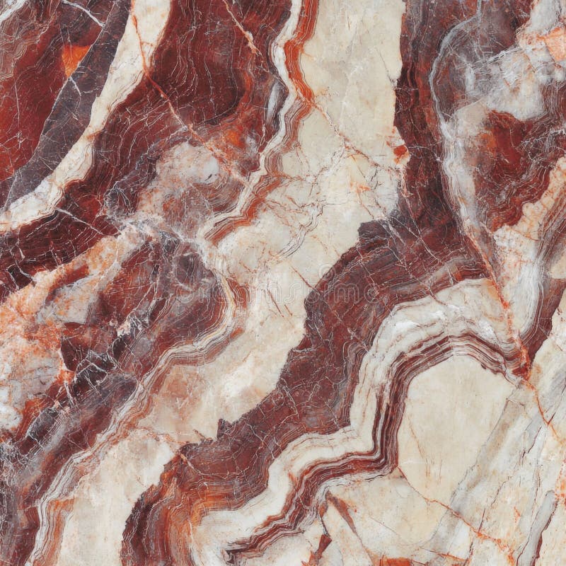 Vibrant Red and White Marble Texture with Natural Veining Patterns ...