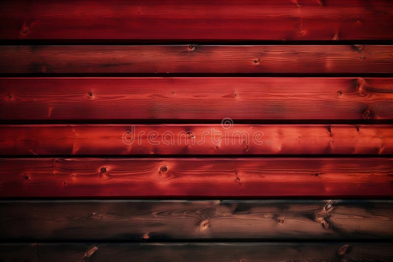 Vibrant Red Wooden Planks Background - Rustic Texture for Design and ...