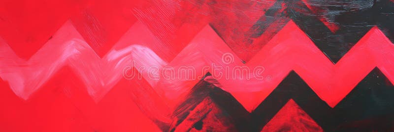 Vibrant Red Zigzag Patterns Showcasing Bold Design and Modern Art ...